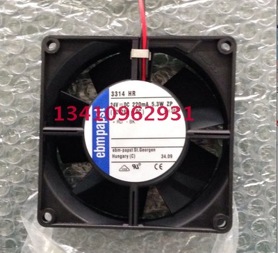 3314HR 原装德国ebmpapst DC24V  5.3W 92*92*32MM变频器风扇