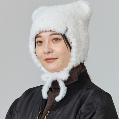 国现秋冬244090234*243090242*OVERRIDE猫耳针织帽234090212护耳