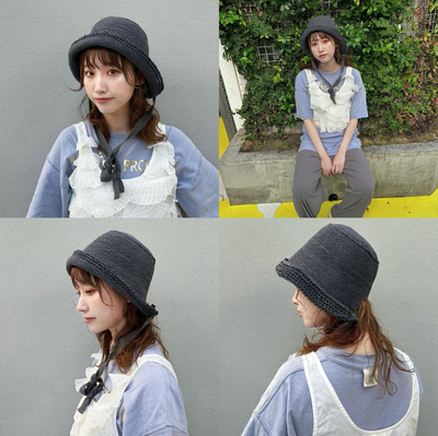 国内现货OVERRIDE春夏透气渔夫帽242090239 可折叠防风编织帽