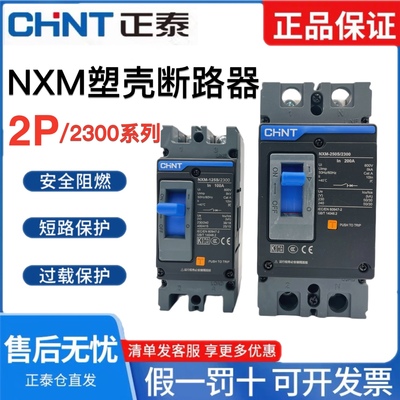 2P空开塑壳断路器正泰2300100A