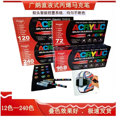 广纳8101直液式软头丙烯马克笔
