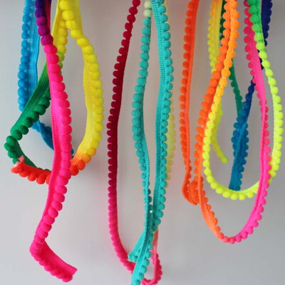 彩虹段染毛球cottontime迷你连球