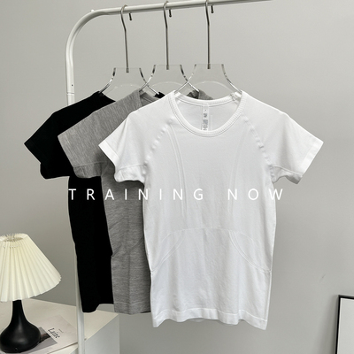 夏运动短袖女修身显瘦弹力