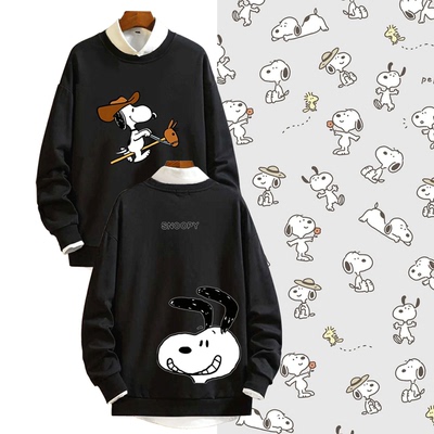 情侣可定制套头衫圆领卫衣