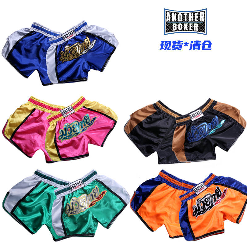 ANOTHERBOXER 新泰国泰拳搏击裤子 武术散打运动训练短裤 MMA男女