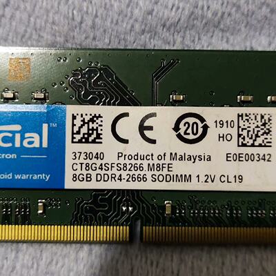 镁光内存条8GDDR42666*2拆机成色如-议价