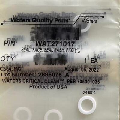 议价美国waters沃特世清洗密封WAT271017 ，全新原装未