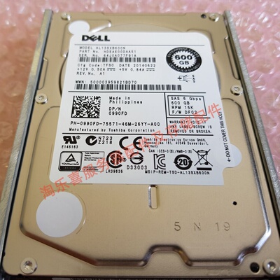 原装 DELL AL13SXB600N 0990FD 600G 15K 2.5 SAS 6GB 服务器硬盘