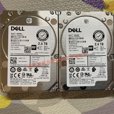 DELL ME4024 ME4084 ME5012 ME5024 2.4T 10K 2.5 SAS 12Gb 硬盘
