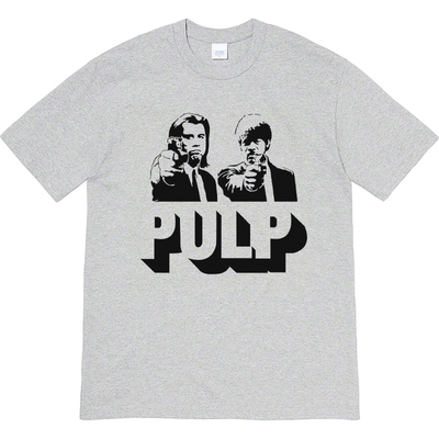低俗小说pulp fiction古着复古印花T恤vintage男女宽松纯棉短袖t