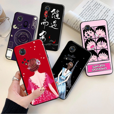 华为智选Hinova9Pro 5G手机壳文艺淑女Hebe-BD00浮雕软防摔保护套
