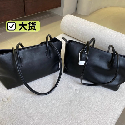 TR进口胎牛皮长柄腋下托特包