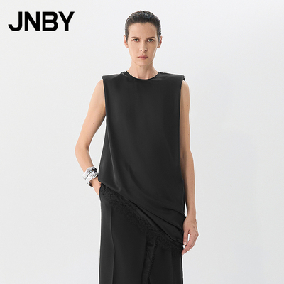 【季末折扣】JNBY/江南布衣春夏连衣裙无袖直筒圆领5P5G10620