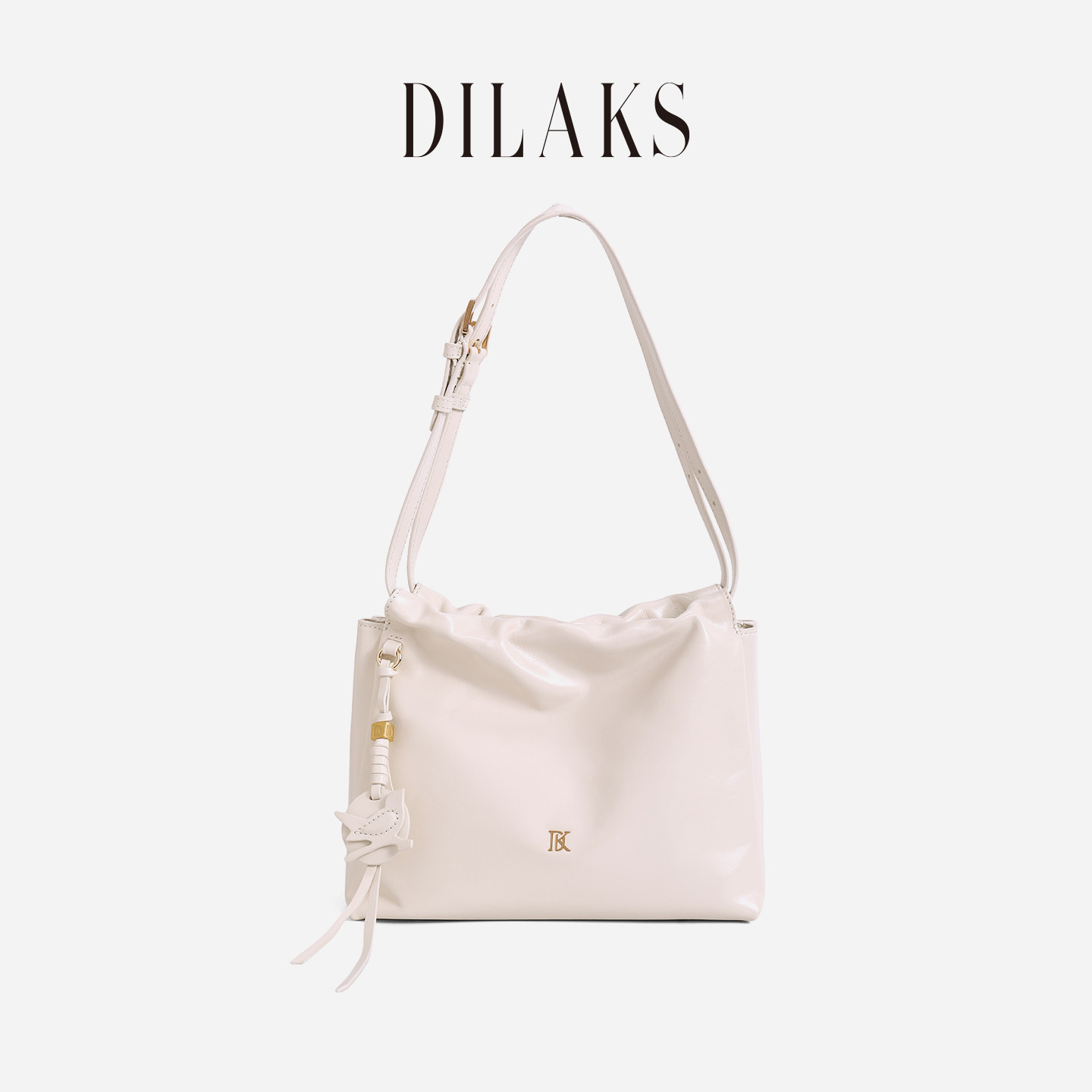DILAKS迪莱克丝专柜正品真皮手提托特包女抽绳小包通勤百搭斜挎包