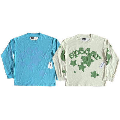 Sp5der worldwide 555555 Beluga  Heather Grey休闲长袖T恤