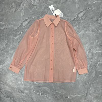 7.17L町 基础款防晒 清透仙气夏季气质甜美薄款长袖衬衣