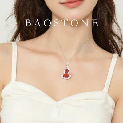 S925银麒麟葫芦项链女