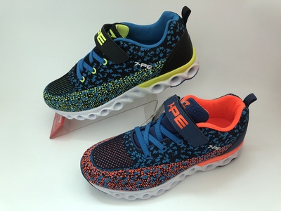 七波辉童鞋男童C82610网布鞋编织潮鞋时尚休闲鞋透气跑步运动鞋