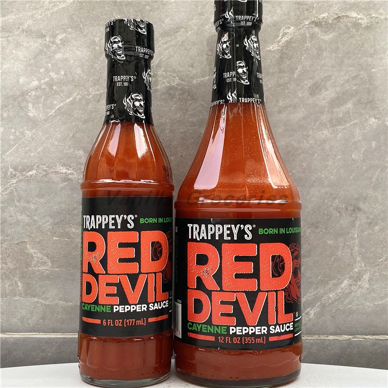 Trappeys Red Devil Cayenne Pepper Sauce美国少脂0碳辣椒汁酱