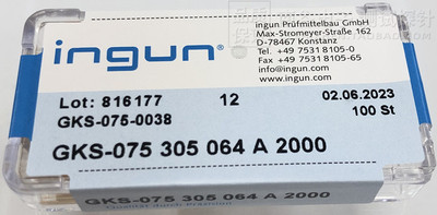 GKS075305064A2000镀金圆头探针