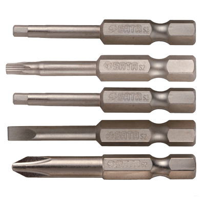 世达工具 6.3-50MM长一字旋具头冲击批头起子特种螺丝刀套装59311