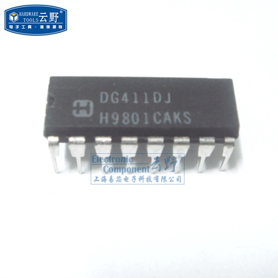 IC集成电路芯片DG411DJ DIP16 模拟开关 四单刀单 芯片 全新原装