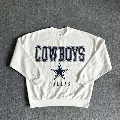 外贸     NFL秋冬款男士圆领卫衣休闲宽松加绒球队套头上衣