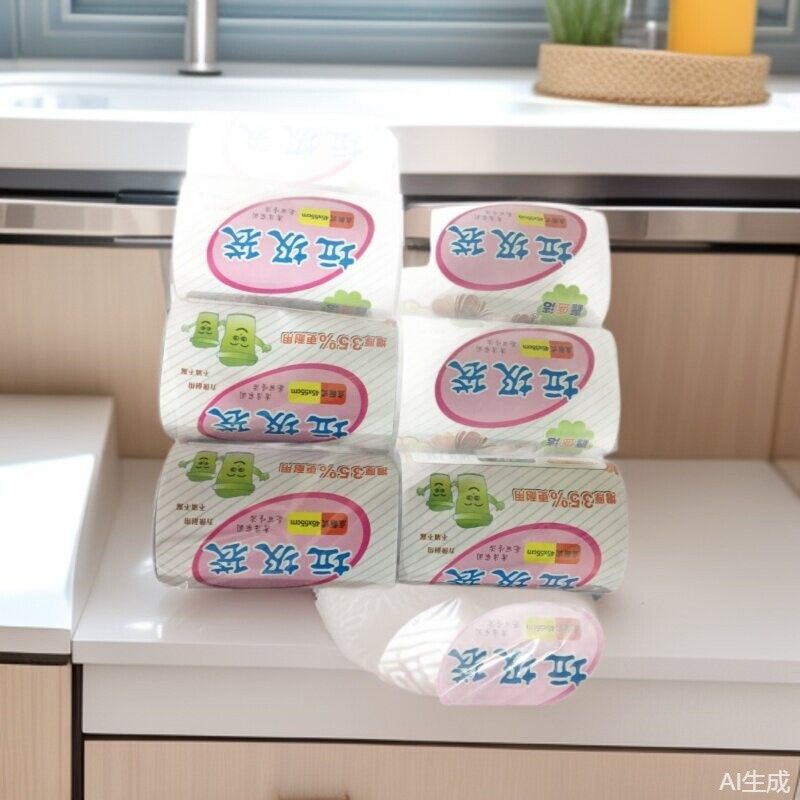 新款平口式一次性垃圾袋家用酒店专用黑色垃圾桶袋厂家商用批发