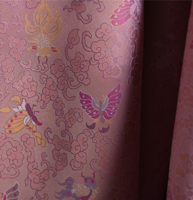 蝴蝶京东梦华录非遗名录提花纹样丝绸异色萝26姆100丝135宽设计师