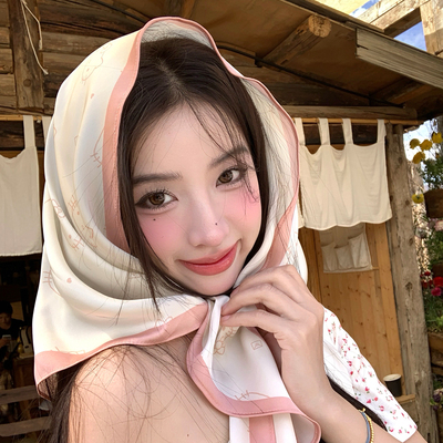 正版HellKitty方巾头巾女夏薄款