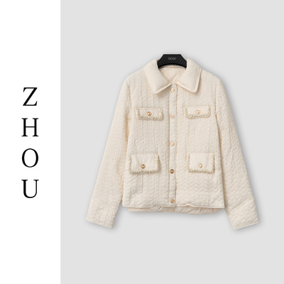 （周哥甄选）杏色羽绒外套-31471