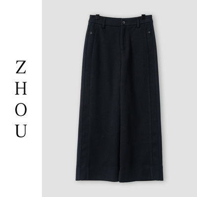 （周哥甄选）藏青色休闲裤-32696