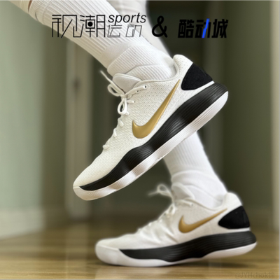 NikeHD白色防滑耐磨实战篮球鞋