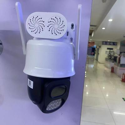监控WiFi 4G球机室外防水500万黑光臻全彩摄像头双目无线监控器
