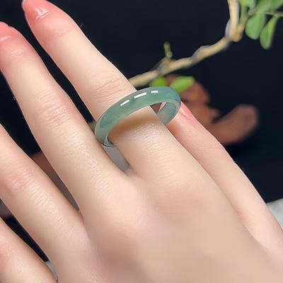 特大号24.2mmA货翡翠戒圈