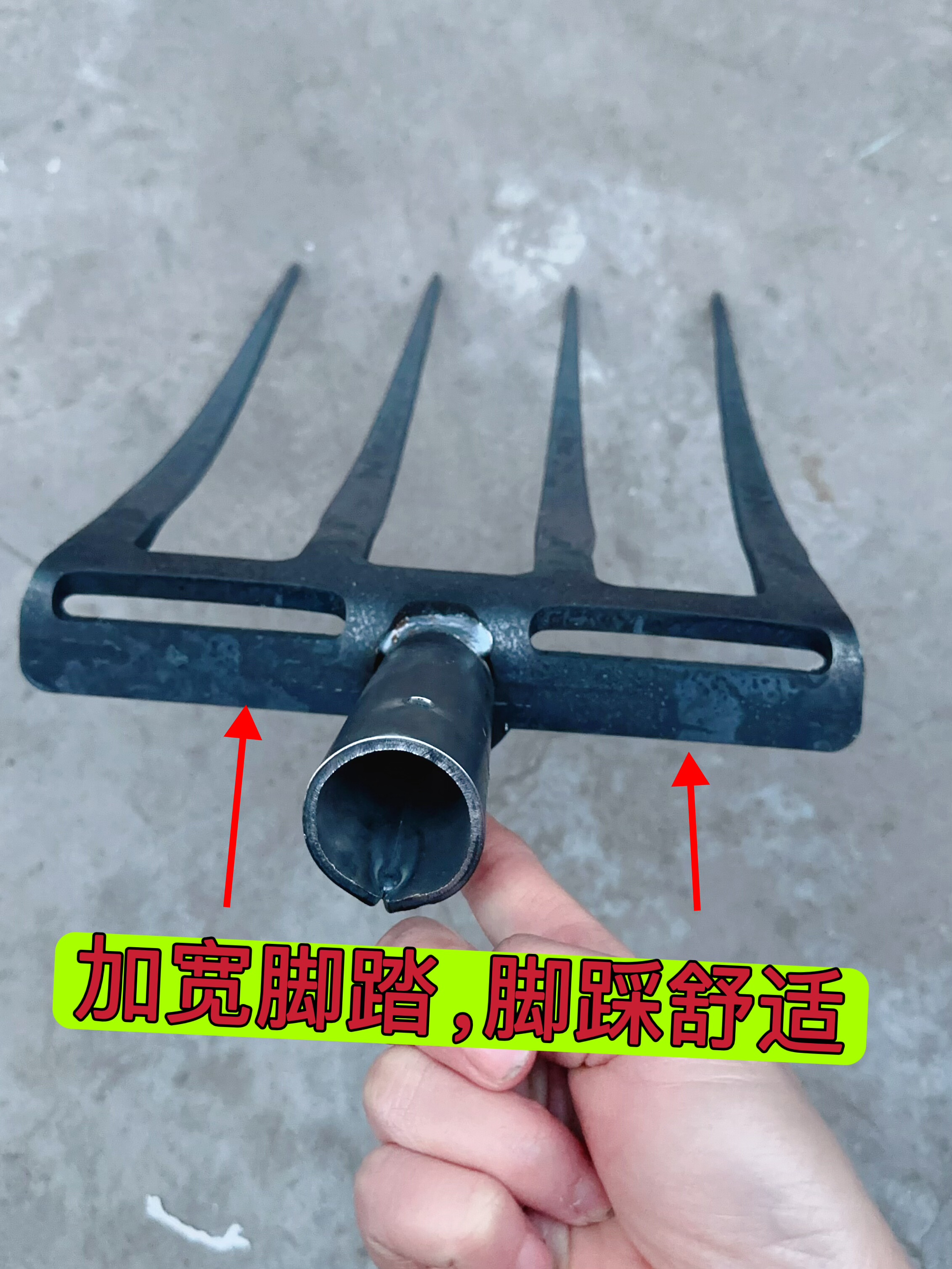锻打四齿股叉挖葱蒜农用叉子新款翻土神器松土人工翻地开荒省力