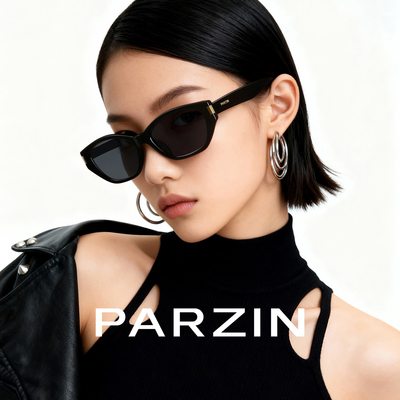 帕森26新款猫眼墨镜女防紫外线复古潮高级感防晒太阳镜男PZ91528