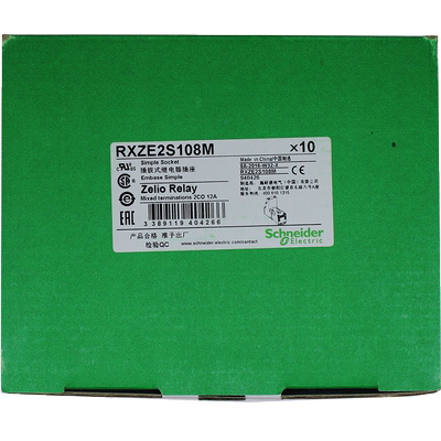 施耐德继电器底座RXZE2S108M AC250V 12A 8孔 2开2闭 原装