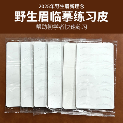 纹绣仿皮野生眉临摹练习皮