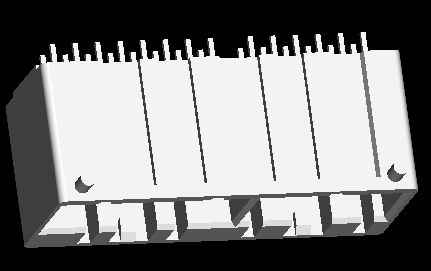 172256国产汽车PCB针座30011-28A-2 28P连接器胶壳接插件