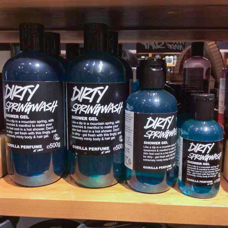 【上海现货】新西兰Lush Dirty山泉薄荷清爽沐浴露男士清新爽肤_虎窝淘