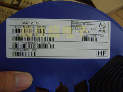 全新 PSM712-LF-T7 SM712.TCT 贴片SOT23 防雷防静电保护二极管