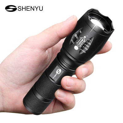 神鱼/shenyu 强光手电筒亮远射充电式可调焦户外家用防水防身便携