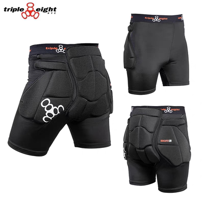 美国Triple eight 888护臀裤滑板陆冲板轮滑滑冰滑雪骑行T8防摔裤