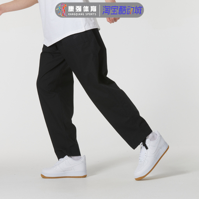 针织纯棉休闲舒适运动直筒长裤