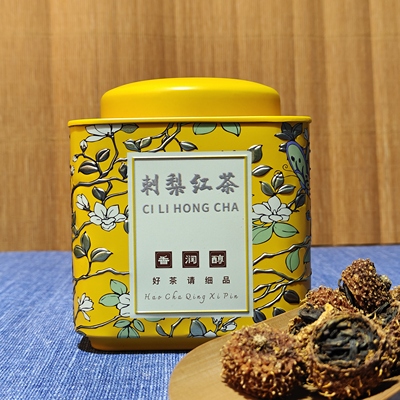 【听琴臻选】野生贵州刺梨红茶2025年新茶维C爆棚水果茶礼盒罐装