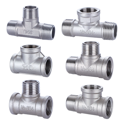 斐格水管三通接头加厚304不锈钢