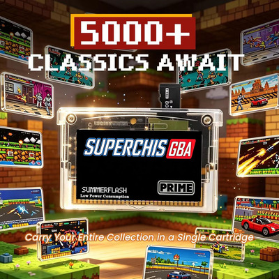 2026款GBA烧录卡SuperChis Prime支持GBA,GBASP,GBM,NDSL机器