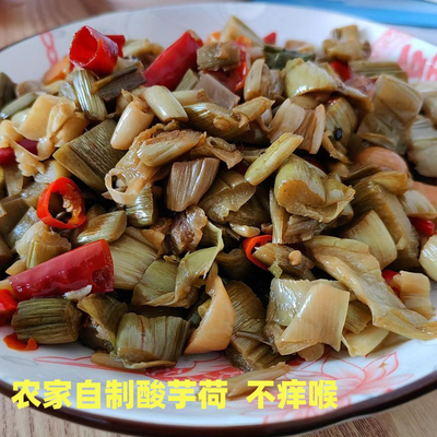 南雄酸芋荷梗香辣下饭菜