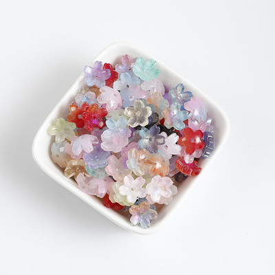 11mm立体中孔樱花玻璃花瓣